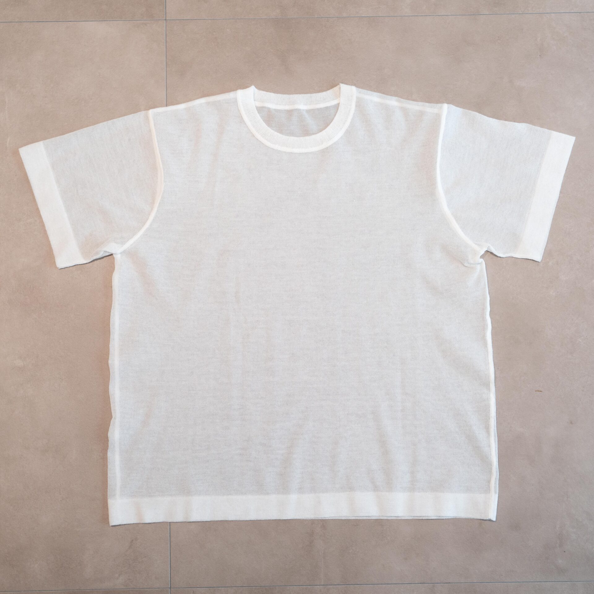 SS.No002 Translucent Knit Tee | Spring/Summer Collection | SAMPLE ...